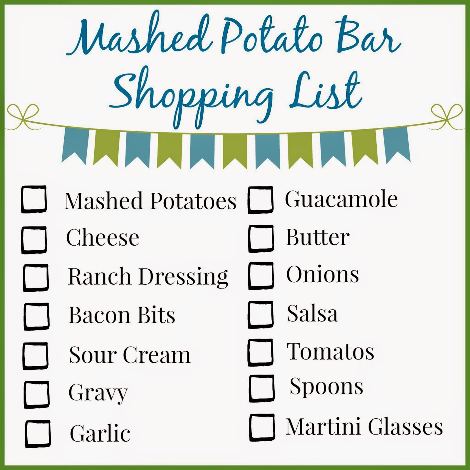 Holiday Party Mashed Potato Bar with Printable Table Tents |Building ...