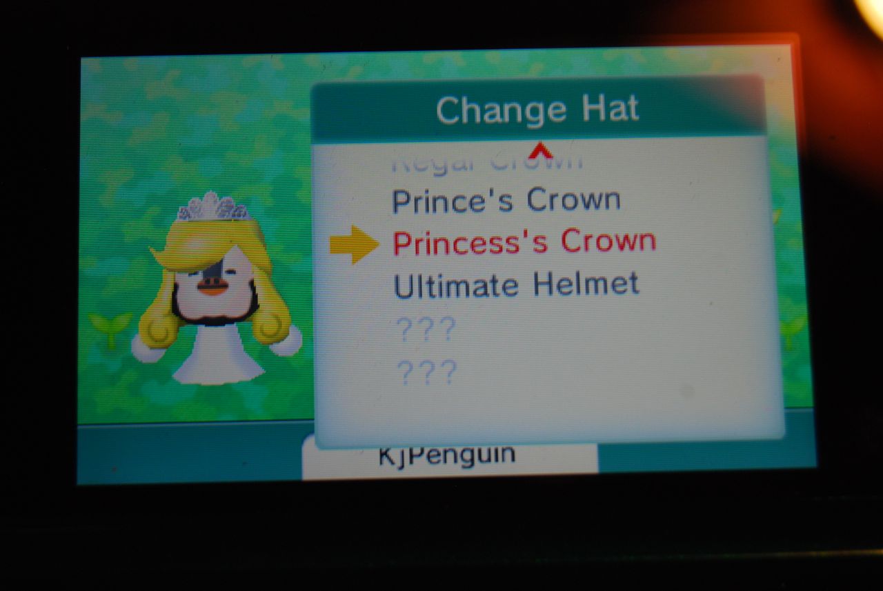 Video Game Screenshots: Hats Unlocked in Find Mii II