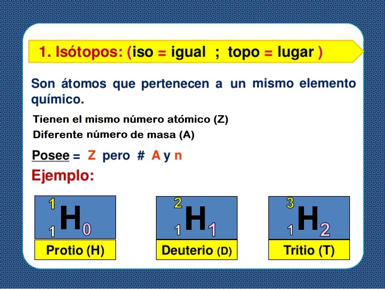 CIENCIA EN LA WEB: Tipos de núclidos