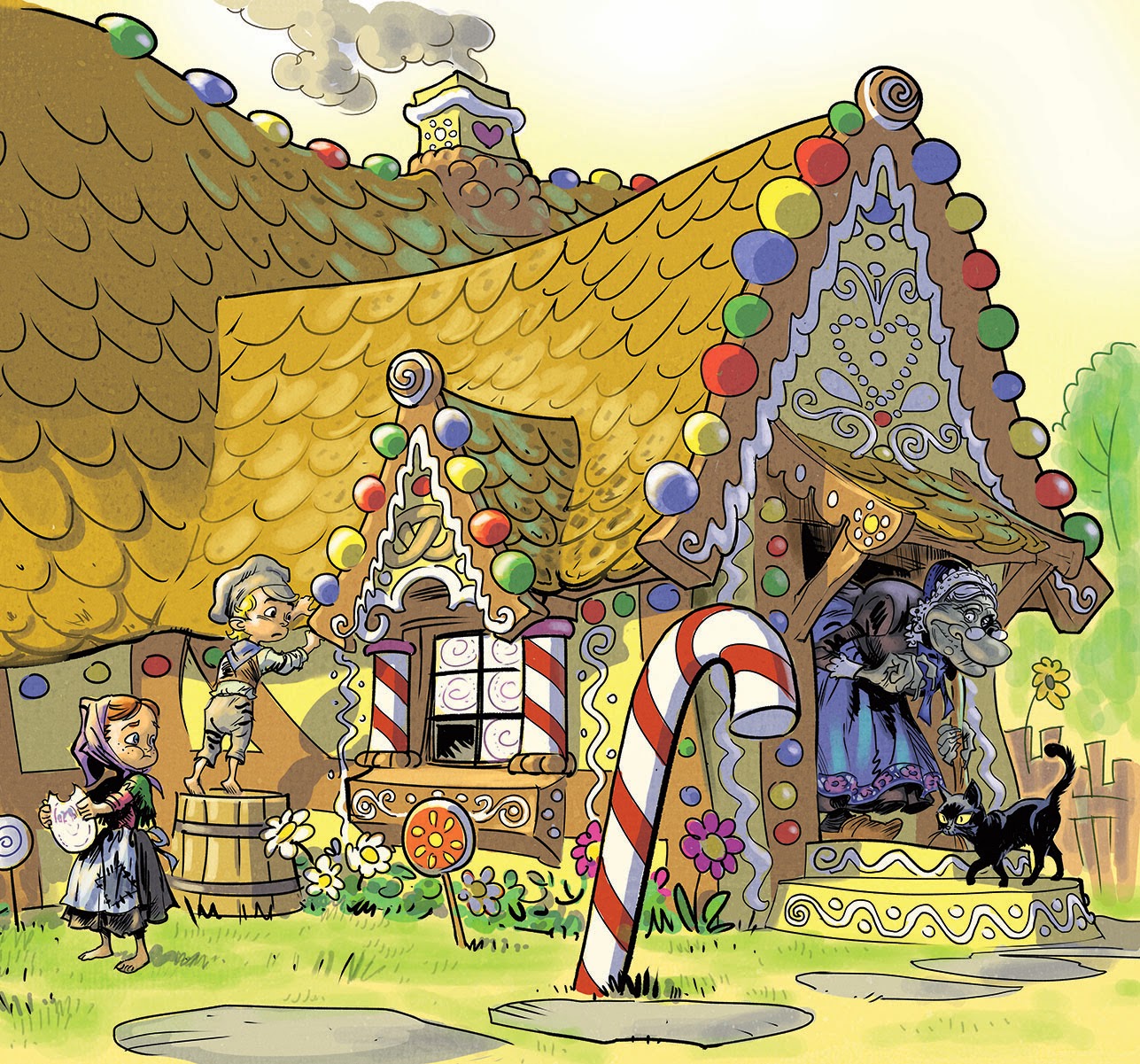 Christian Højgaard: Hans og Grete illustrationer