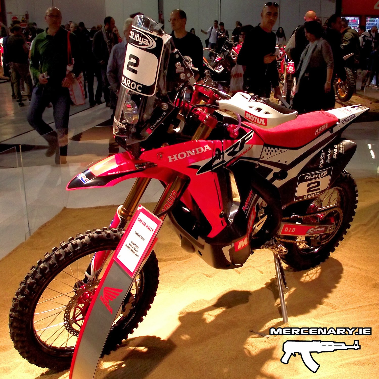 Mercenary Garage : EICMA - Honda CRF450 Rally
