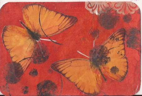 Mail me some art: Orange postcards - part 1