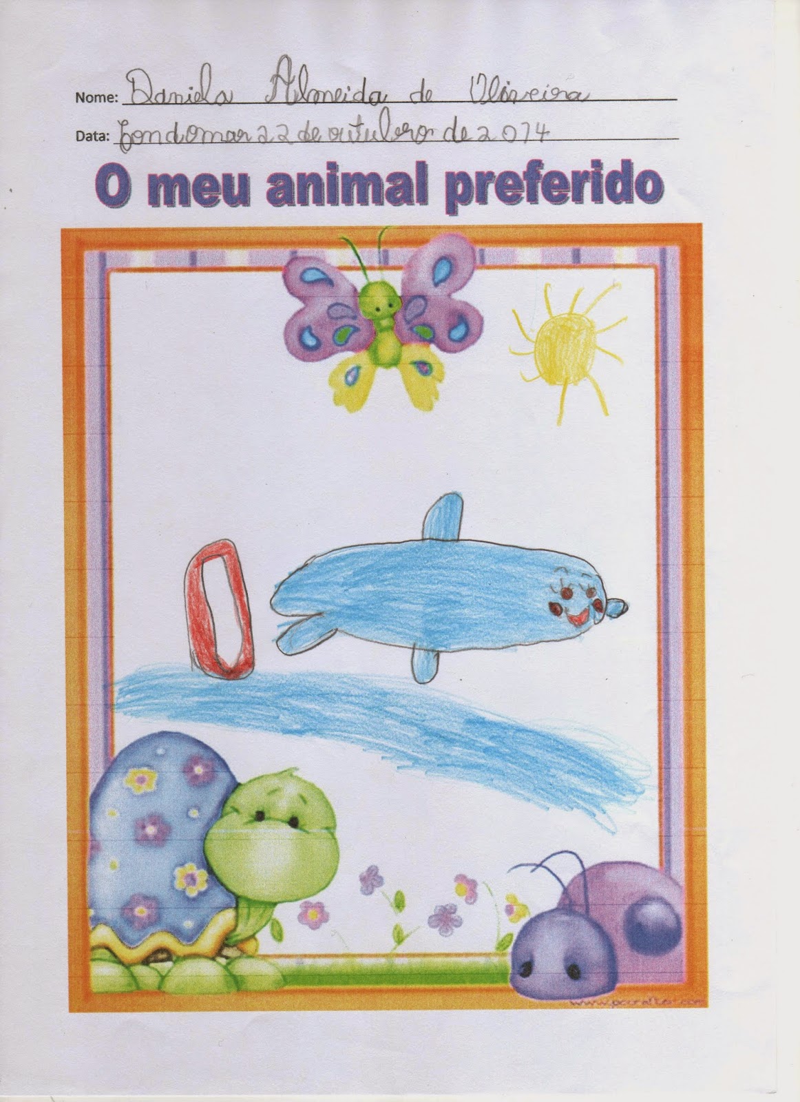Aventuras de Palmo e Meio: O meu animal preferido - 1º ano