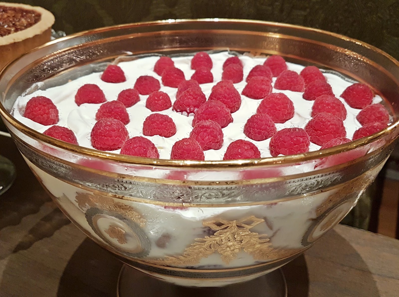 Maryam's Culinary Wonders: 1178. White Chocolate Raspberry Trifle