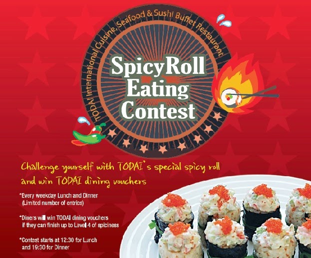 Jos Loves Food: [Singapore Restaurant] TODAI's Spicy Roll Eating Contest