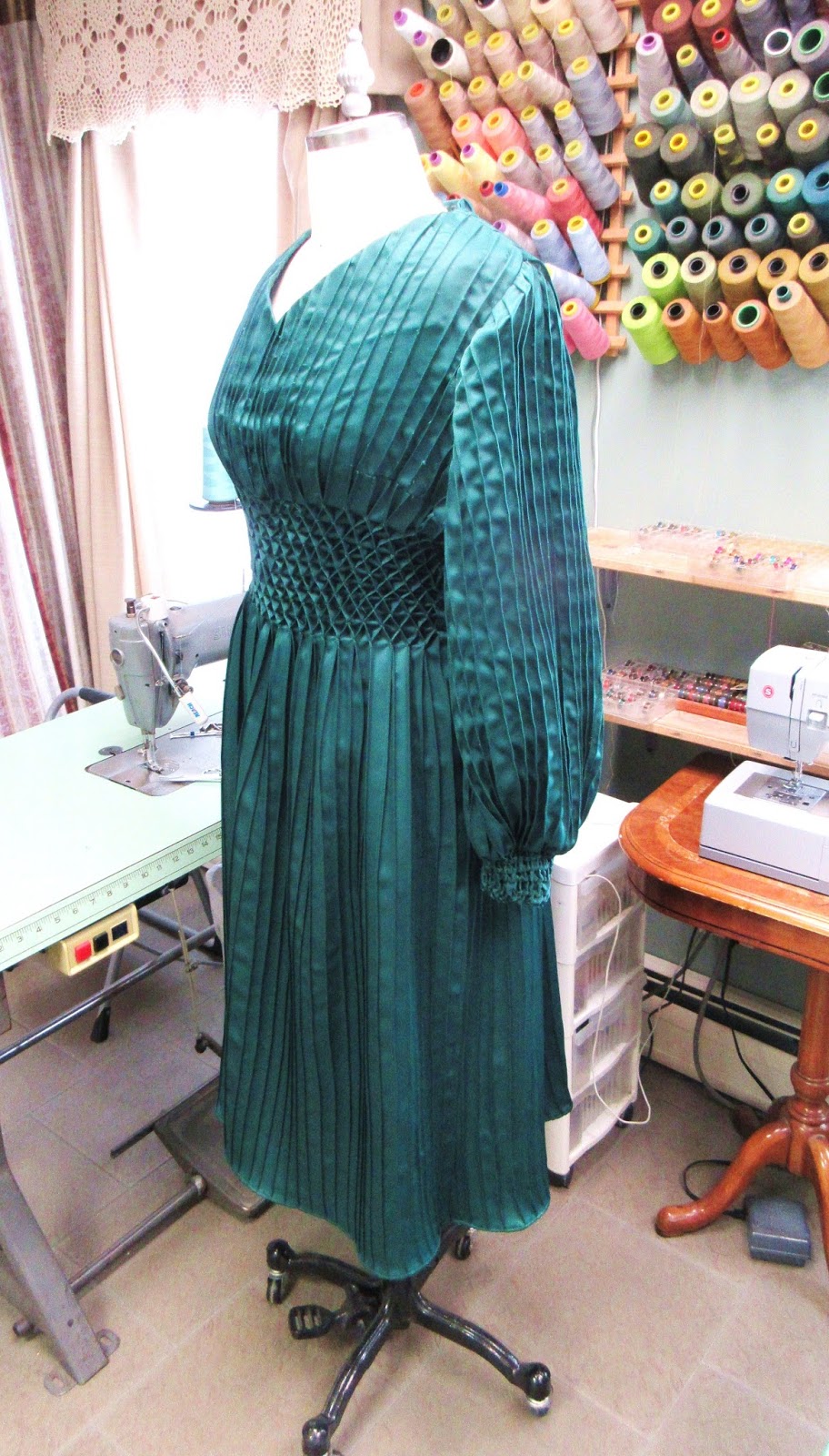 Honeycomb Smocking Dress