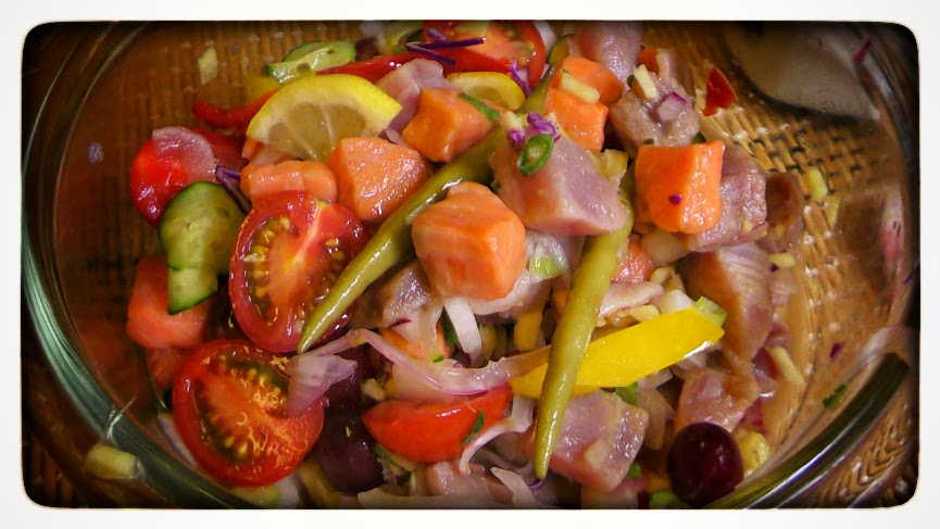 LUWEEH KITCHEN : Kinilaw na isda ( SALMON at TUNA) Luweeh's Kitchen