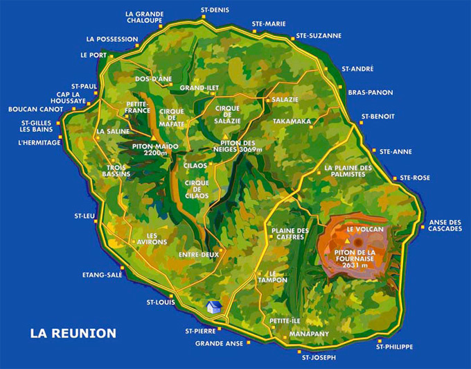 Frances de 1º de Bachillerato (A2): La France d'outre-mer: La Réunion