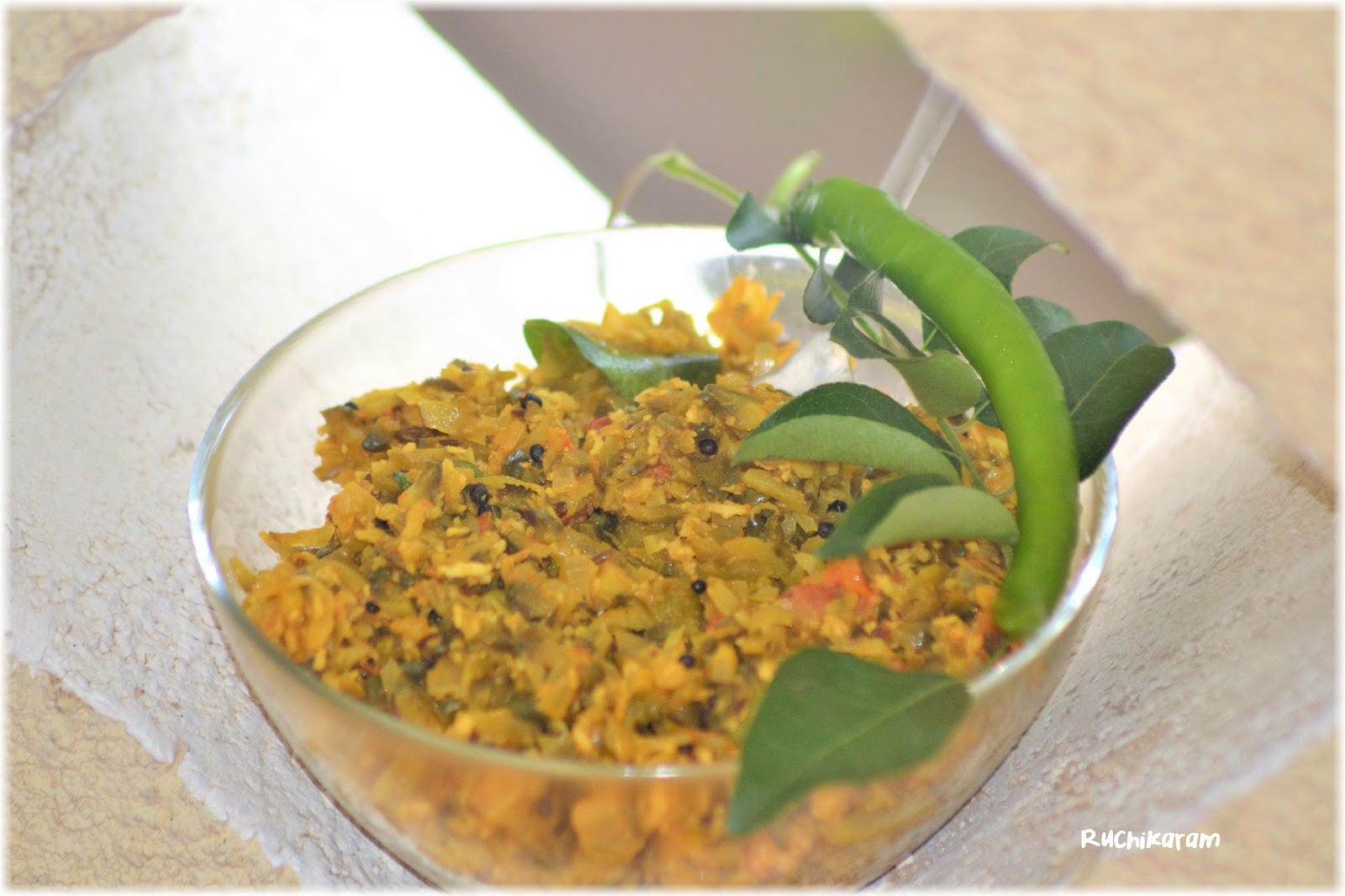 Ruchikaram: Pavakka Thoran/ Kaippakka Thoran/ Bitter Gourd Stir Fry