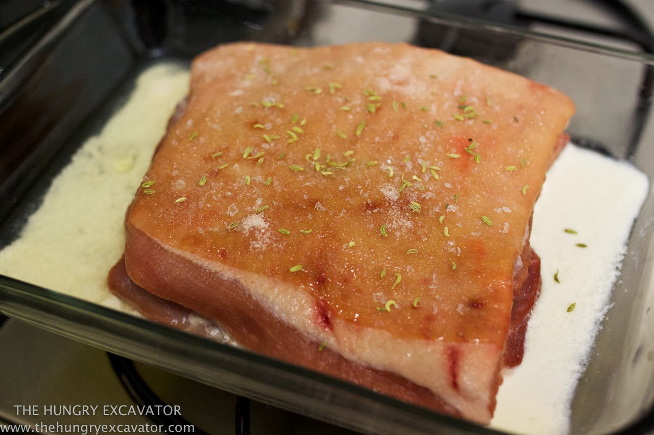 The Hungry Excavator Easy Roast Pork In Milk With Crackling Recipe