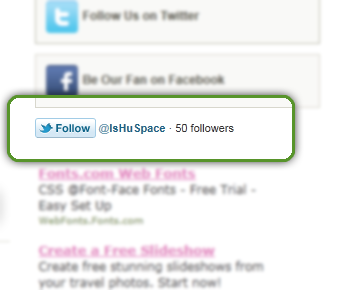 techirsh 01: New Official Twitter Follow button with Followers Counter