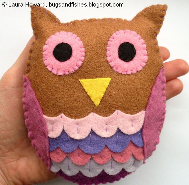 Bugs and Fishes by Lupin: How To: Felt Owl