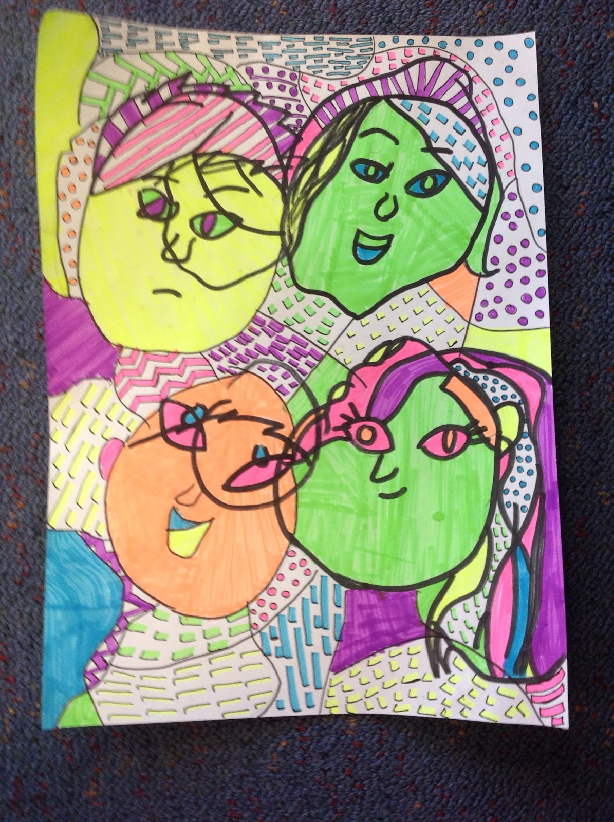 Year 3/4 - Blind Contour Drawing