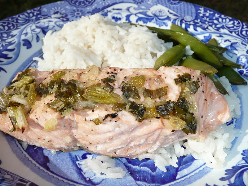 Everyday Dutch Oven: One-Pot Salmon with Snap Peas and Rice