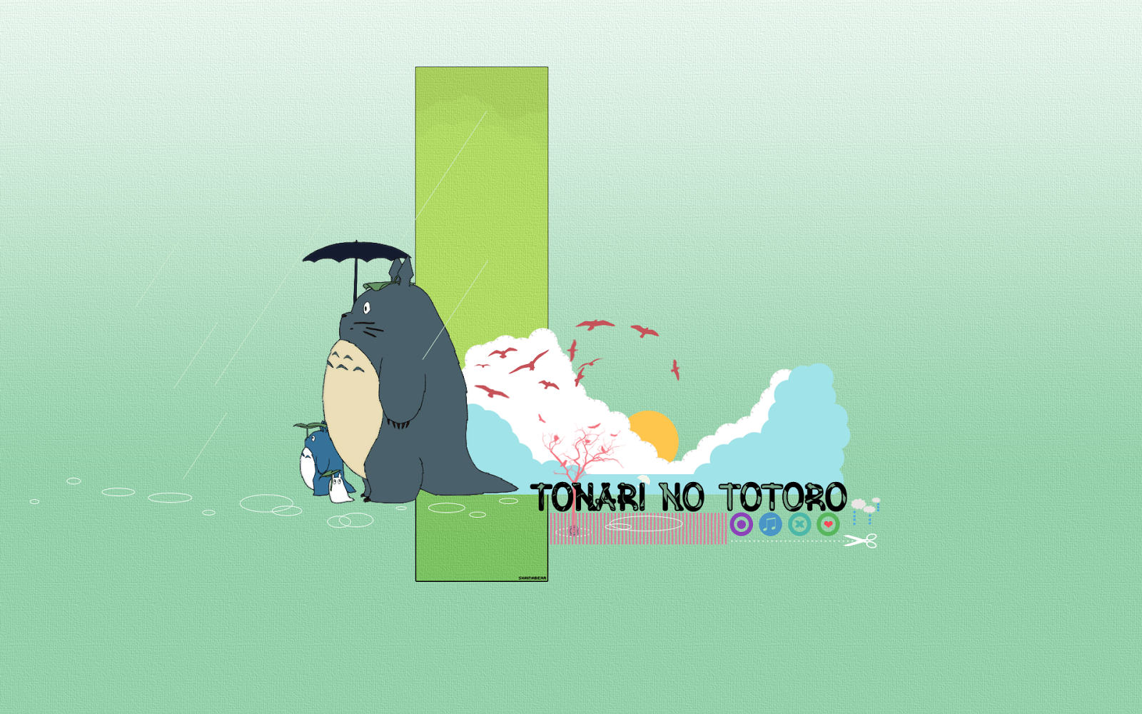 My neighbor's Totoro wallpaper part 2 | Hội yêu thích Studio Ghibli