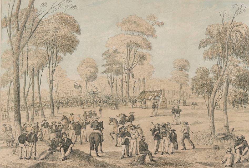 Great Meeting of Gold Diggers - Mt Alexander Goldfields near Bendigo ...