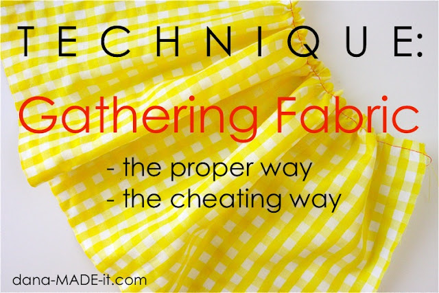 Gathering Fabric 2 ways - MADE EVERYDAY