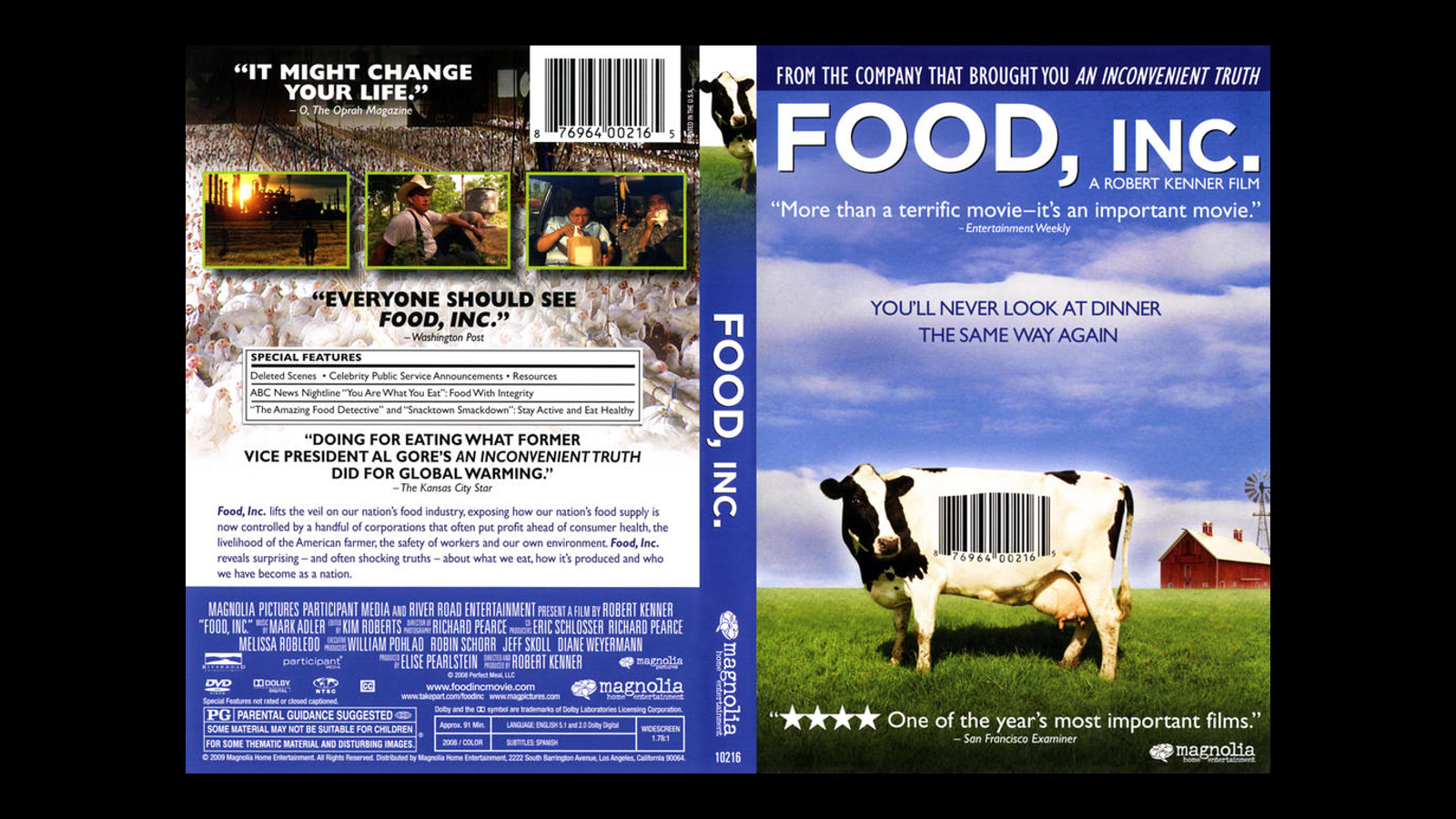 Food Inc. - Somos lo que comemos.