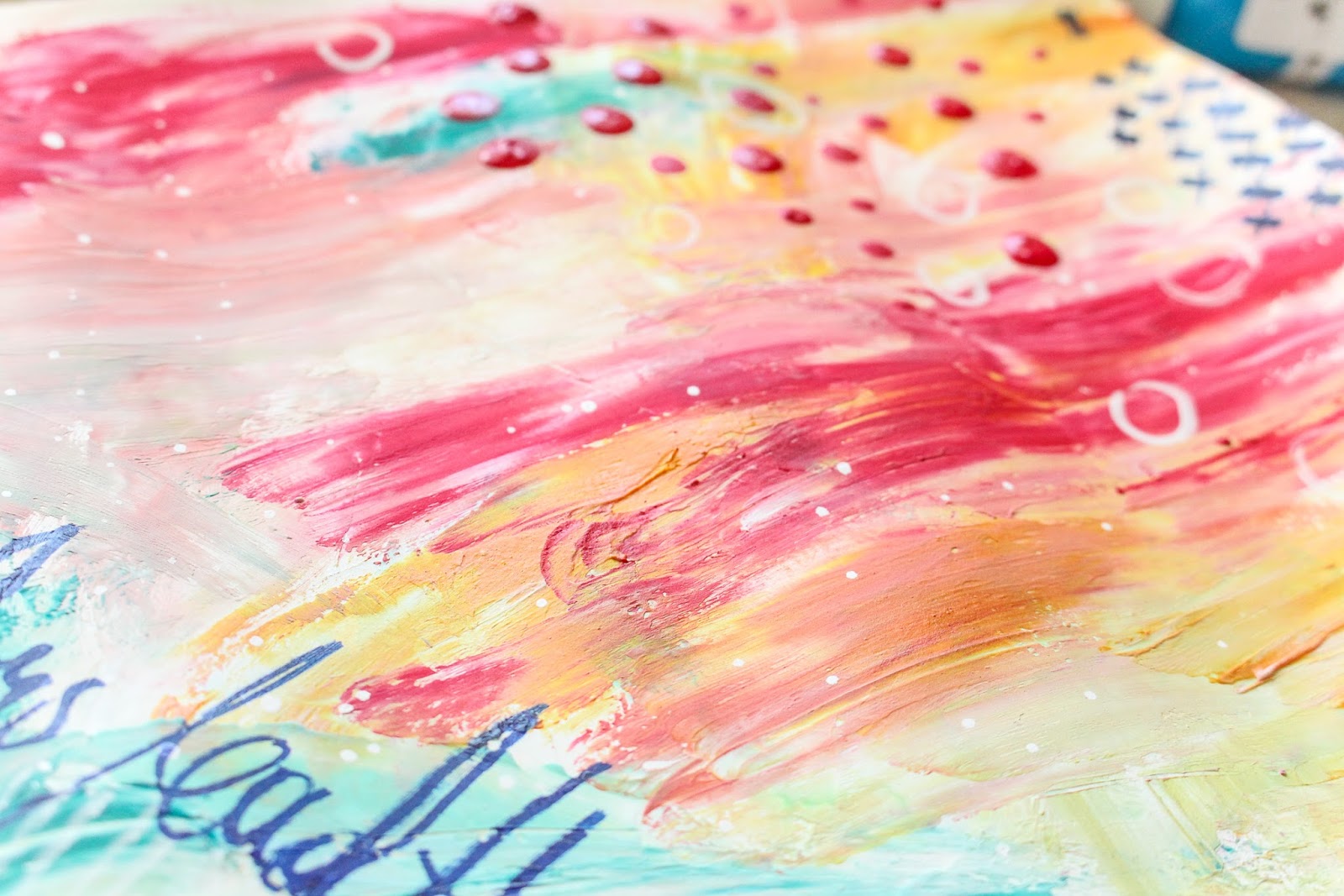 Shimmerz Paints: Abstract Finger-painting using AcriTonez and Pastes ...