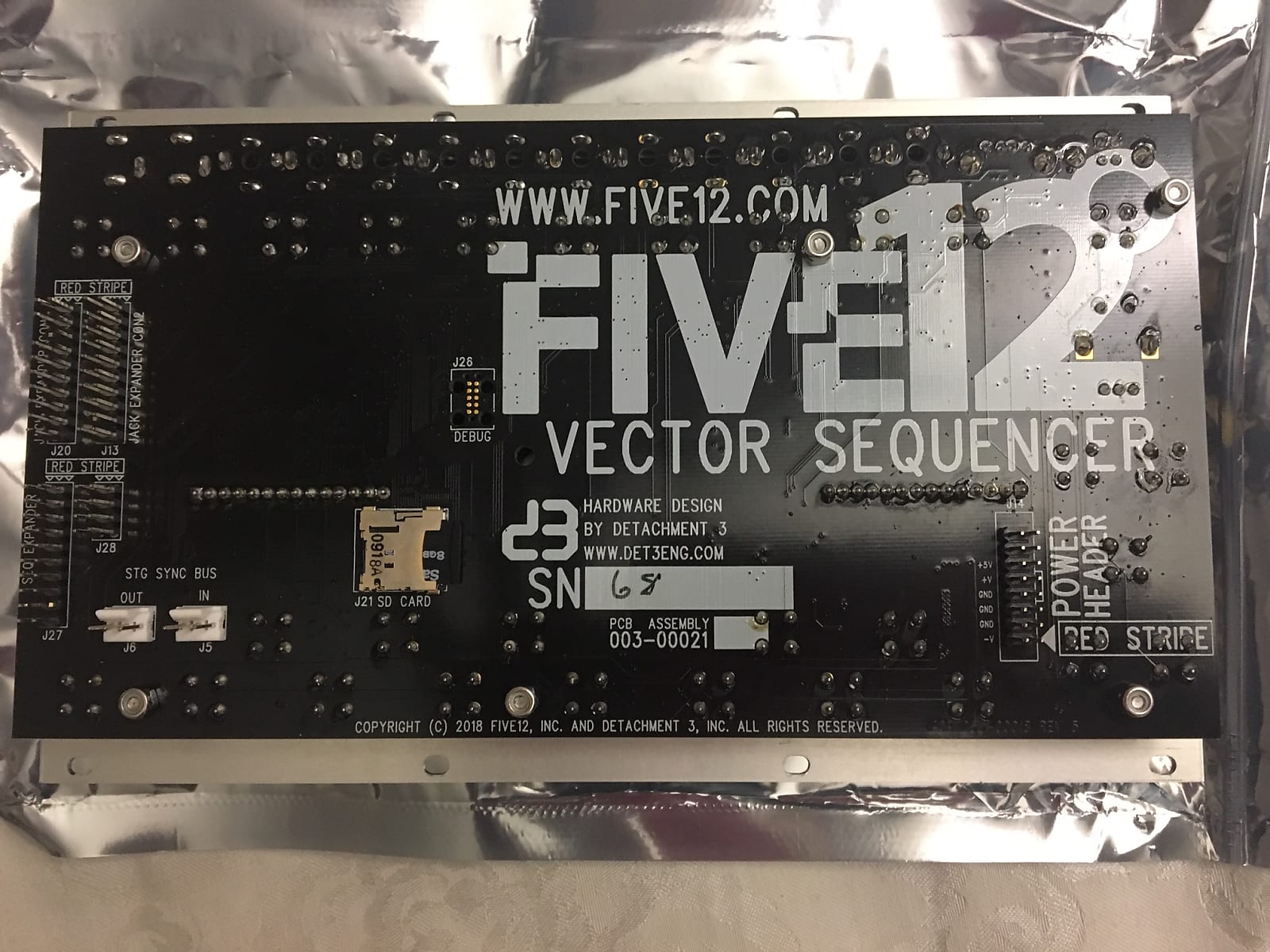 MATRIXSYNTH: Five12 Vector Sequencer AND Expander SN 68 w/ Original Box