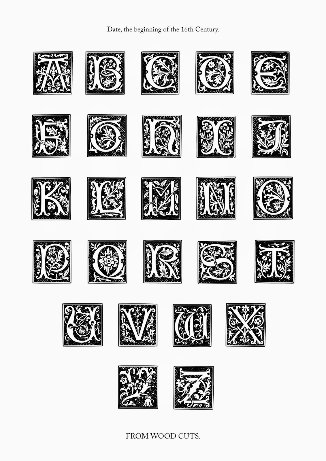 Bezalel Art: Ex Libris - Old Alphabets
