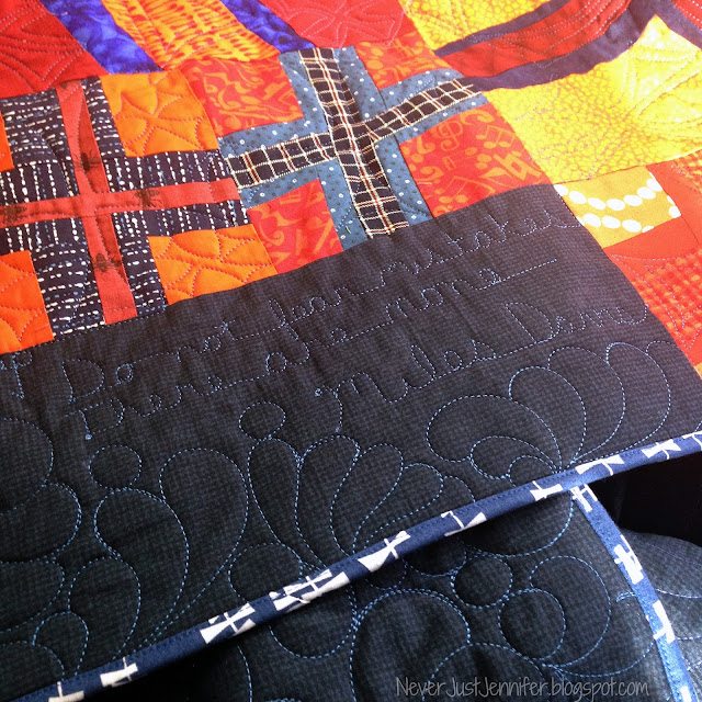Never Just Jennifer: Modern Double Cross {a finished quilt}