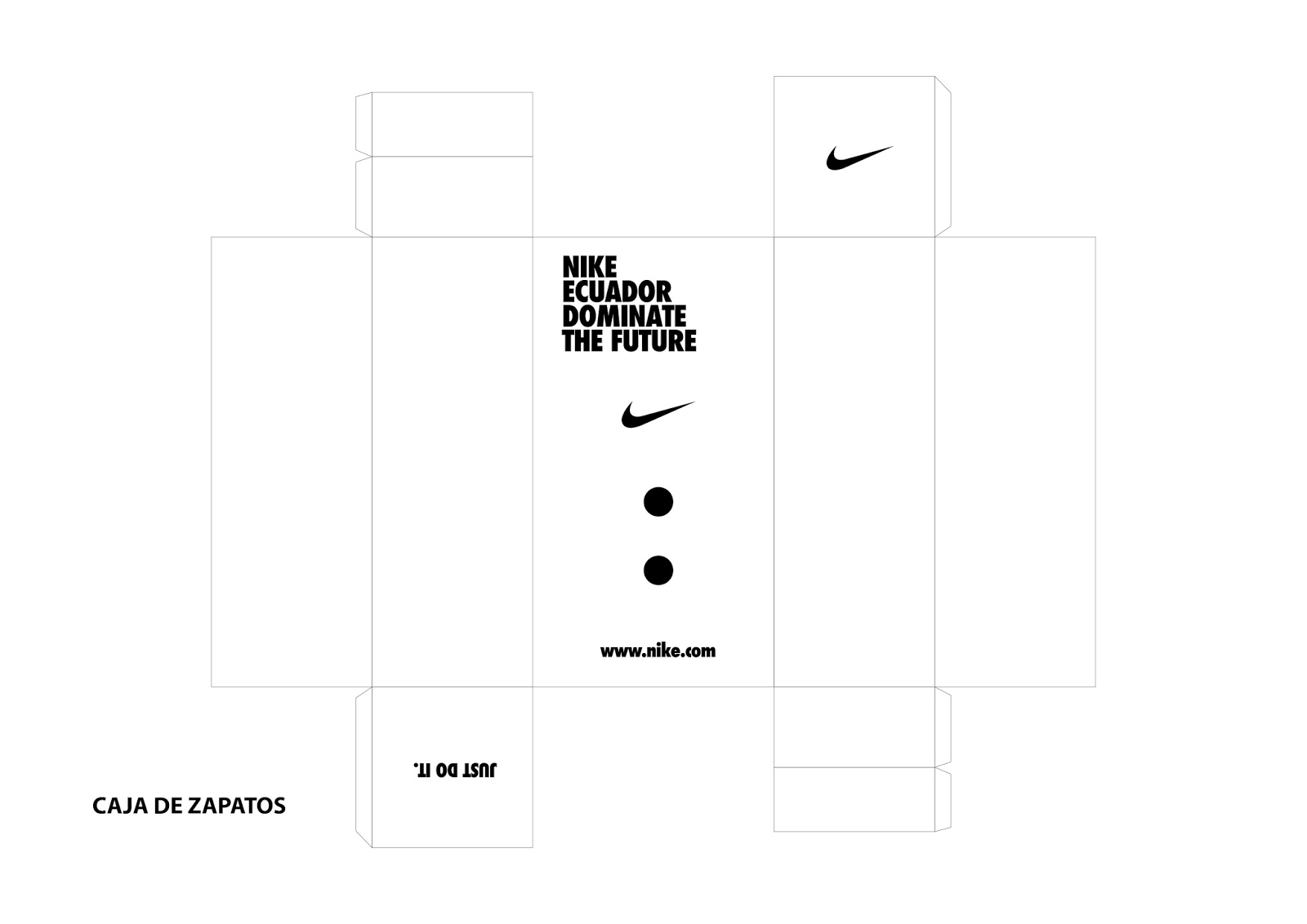 Sistemas de Impresión: Empaque Personalizado - Caja de Zapatos - Nike