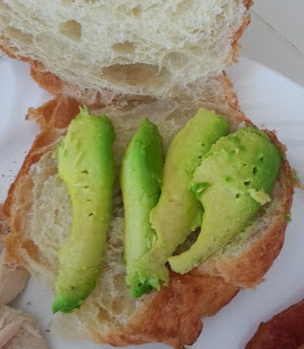 Baking Banquet: BACON, AVOCADO & CHICKEN CROISSANT SANDWICH