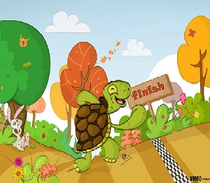 The Rabbit and The Turtle Race..