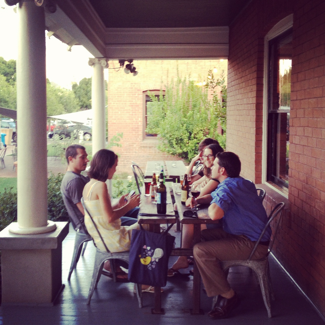 fanciful no.2: sitting on the patio drinking beers.