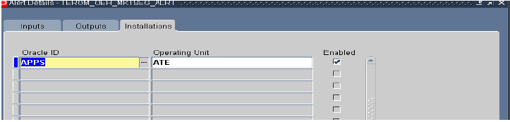 Pradipta's Oracle Application : Oracle Alert