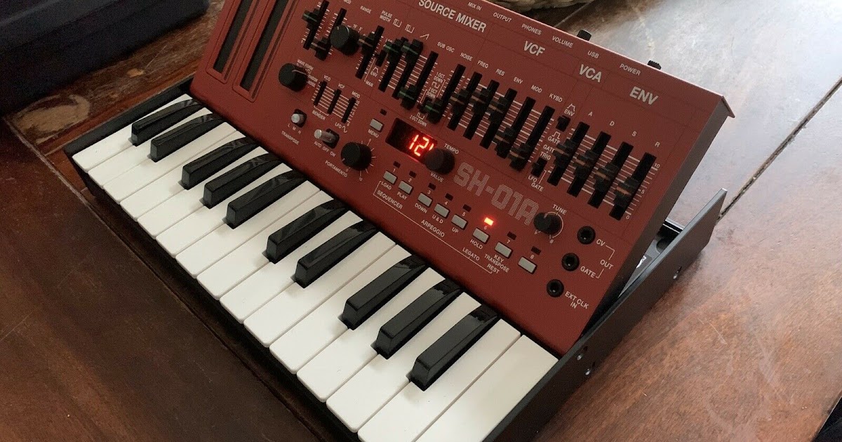 MATRIXSYNTH: Red Roland SH-01A w/ Keyboard