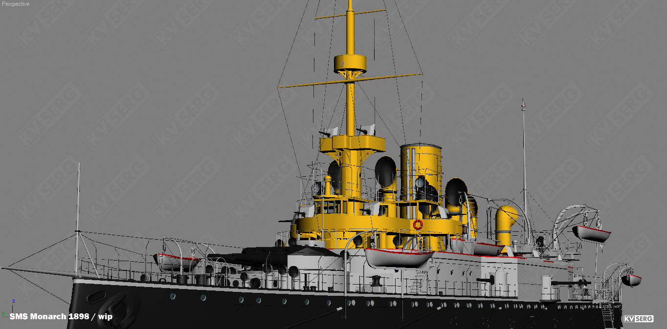 KVSERG ART: Additional images of the model SMS Monarch 1898