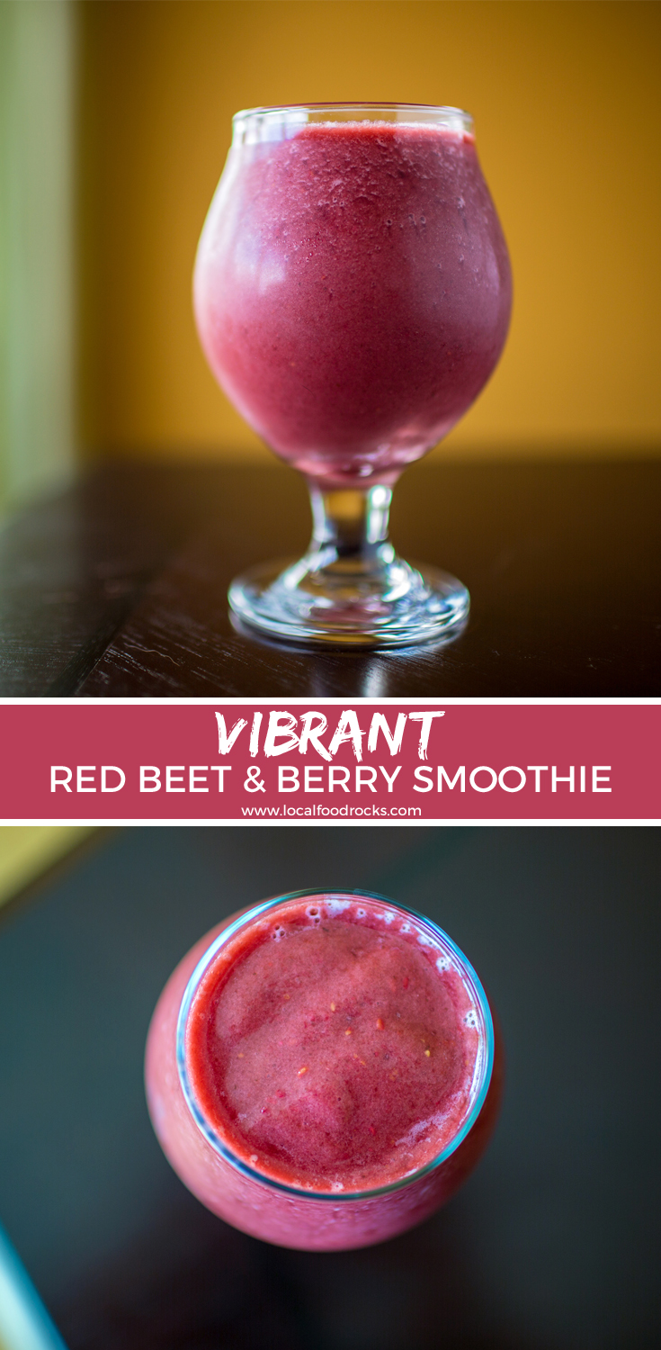 Vibrant Red Beet + Berry Smoothie » Local Food Rocks