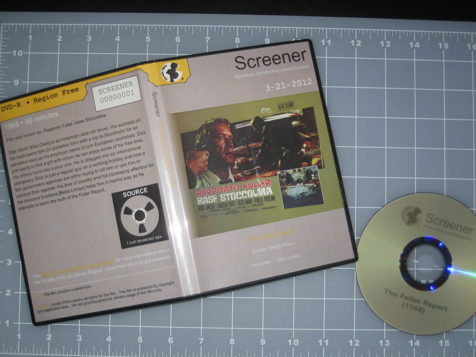 Dorado Film's Projects: Dorado Films Screeners Project - DVD+Rs