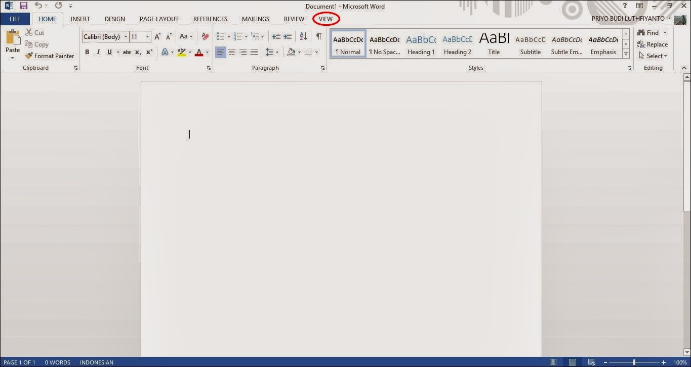 CARA MENAMPILKAN RULER PADA MICROSOFT WORD 2013 | Kedai Tutorial