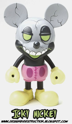 Design by Destruction: A Sopinsky Creation: ICKY MICKEY Custom Mickey ...