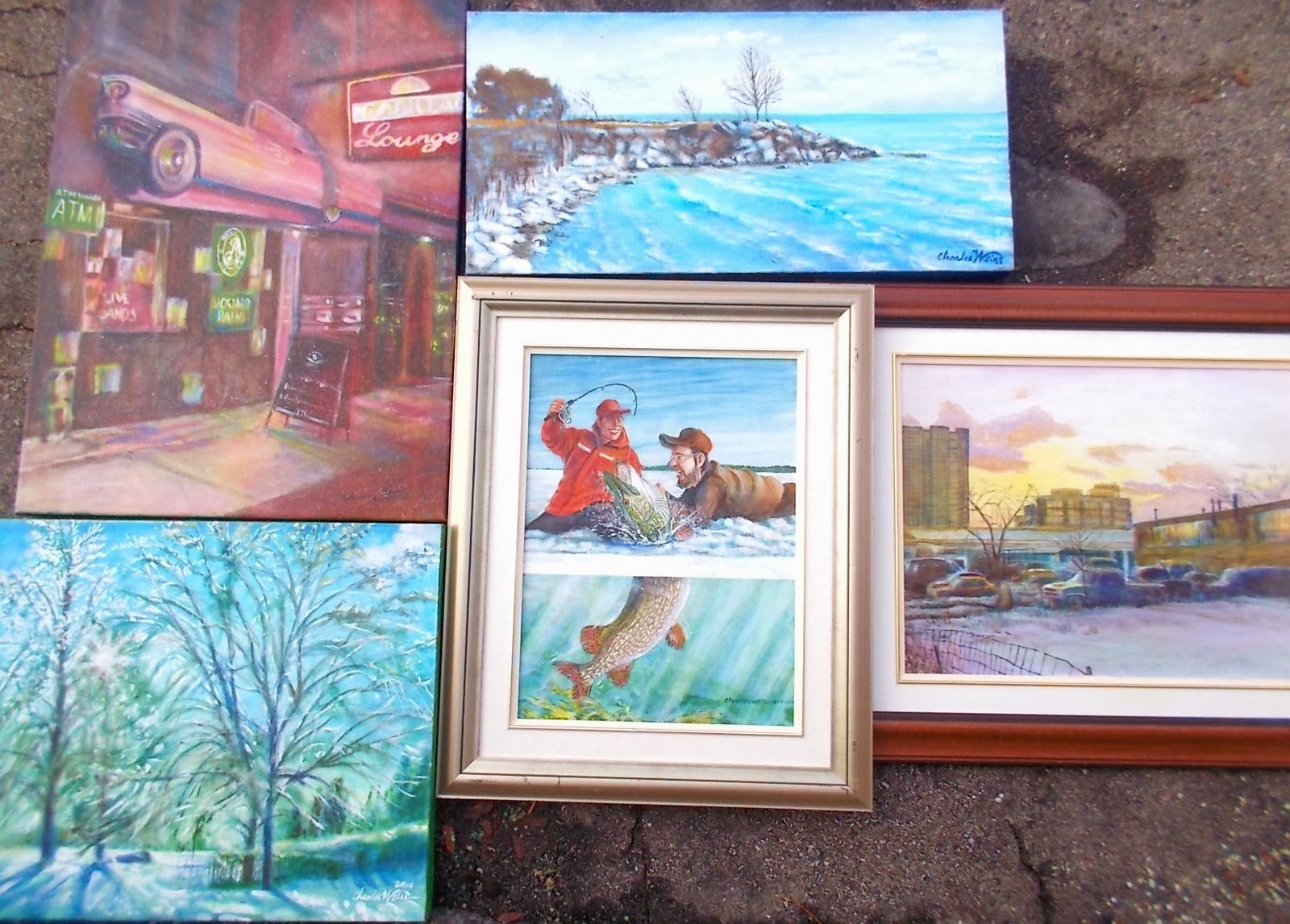 CHARLES WEISS ART: Wesburn Manor ART SHOW! Winter Scenes by Charles Weiss