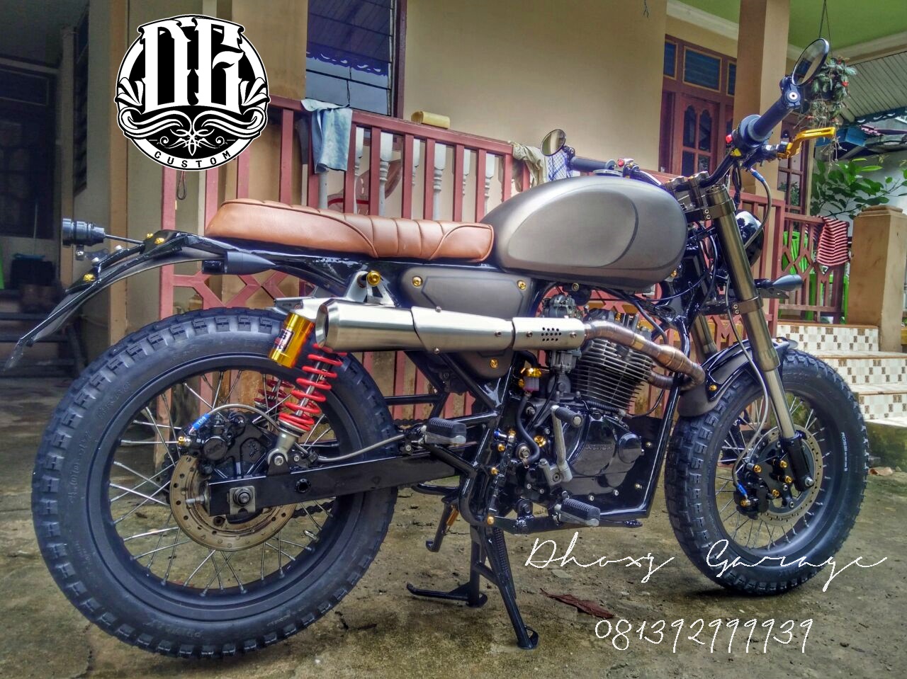 Tangki Knalpot Kustom: Honda Tiger Modifikasi Japstyle