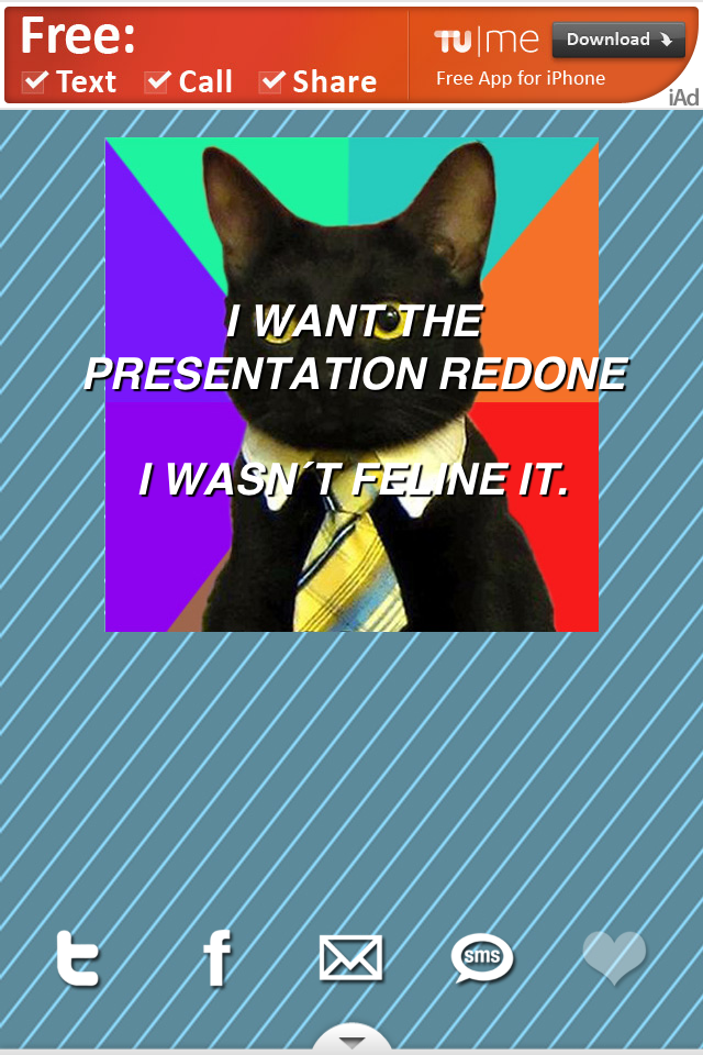 App'La Mode: Successful Cat meme