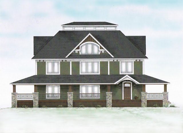 Golden Studios: Rendering for Farmhouse Renovation Project