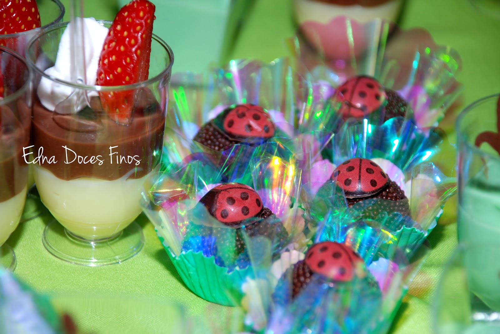 Edna Doces: Copinho e Brigadeiro Decorado