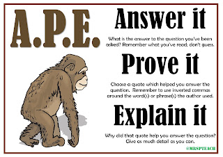 Mrs P Teach: Going A.P.E. (Replacing P.E.E.)