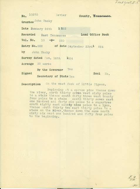 Huskey Roots: John Lewis and Peggy Hatcher (1792 - 1858)