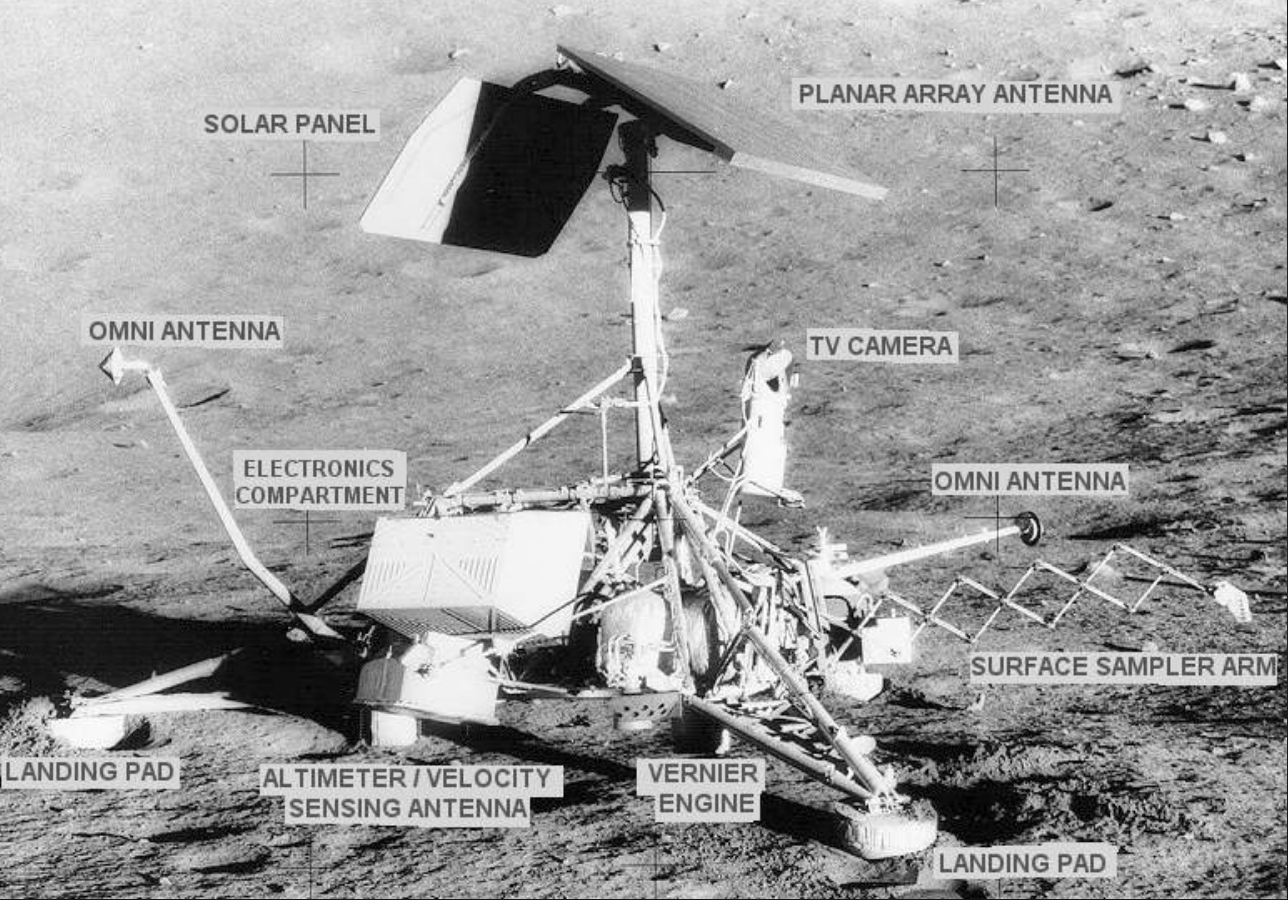 SpaceRubble: 50 Years Ago: Surveyor 3 on the Moon