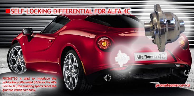 EVERGREEN Blog: Alfa Romeo 4C用 LSD（Limited slip differential）販売開始！！