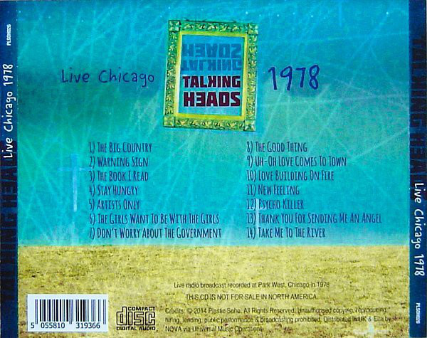 T.U.B.E.: Talking Heads - 1978-08-23 - Chicago, IL (FM/FLAC)