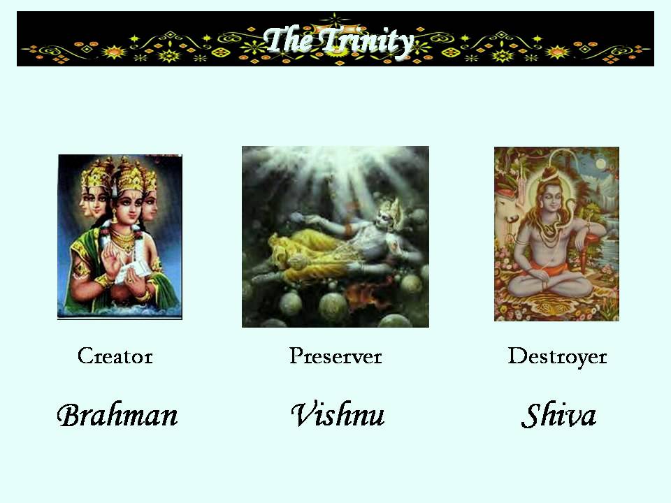 Spiritual Heritage of India: Trinity Gods Brahma Vishnu and Maheswara ...