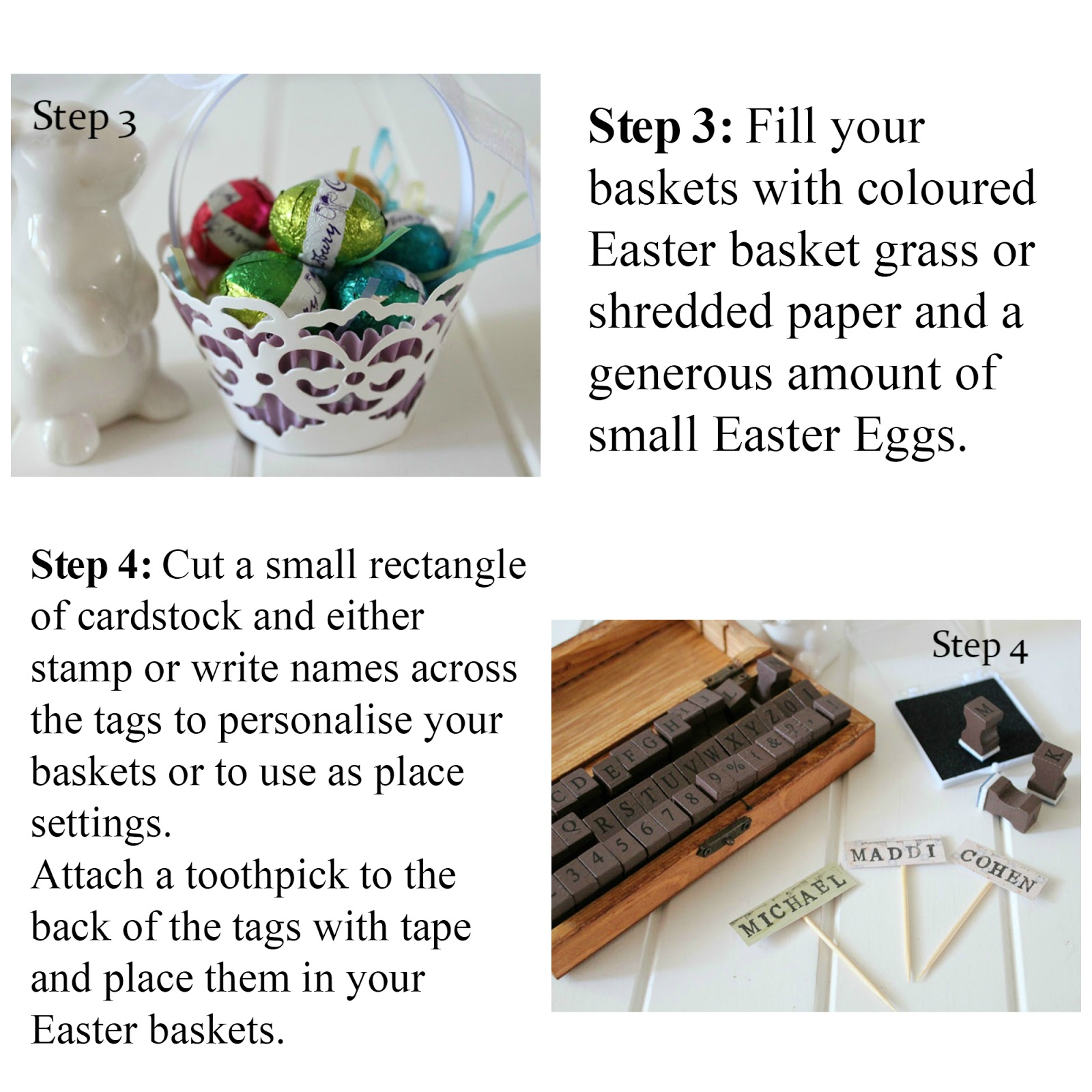 Free Tutorial- Easter Baskets (Quick and Easy) - Threadbare Creations