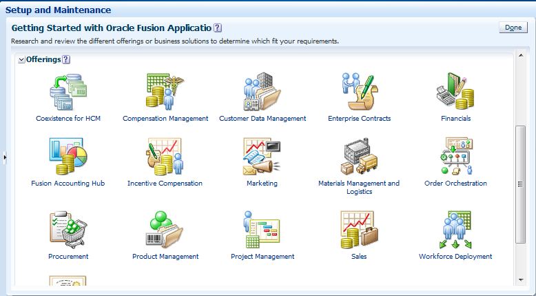 Oracle Fusion Apps - Central: Oracle Fusion Apps – Functional Setup Manager
